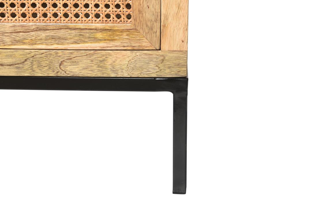 Adavit Rattan Bench With Storage