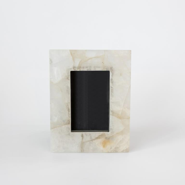 Luxe White Quartz Photo Frame