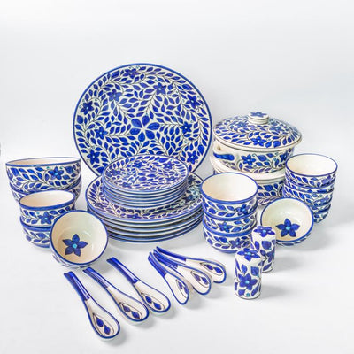 Blue Star Dinner Set 37pc – Rooh for Spaces