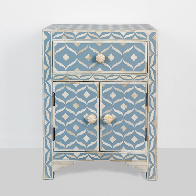 Fiza Handcrafted Bone Inlay Bedside Cabinet | $651.00 | Singapore ...